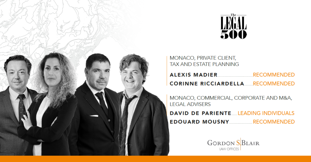 The Legal 500 – Distinction - Gordon's Blair